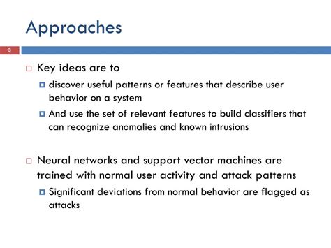 Ppt Intrusion Detection Using Neural Networks And Support Vector