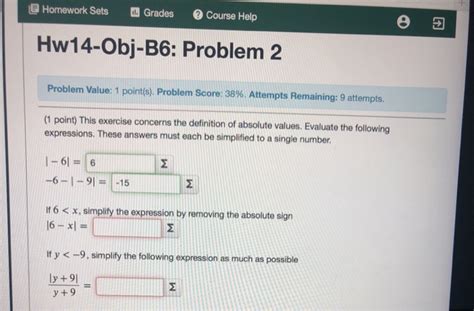 Solved E Homework Sets Grades Course Help Hw14 Obj B6