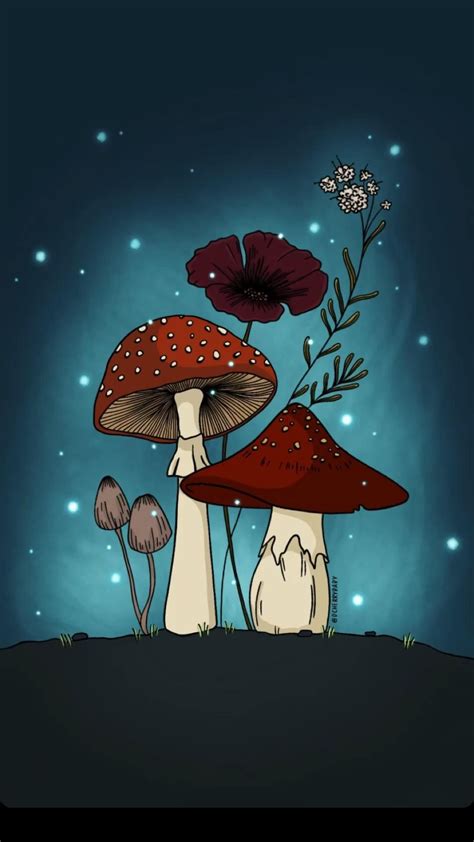 Cute Mushroom Wallpaper