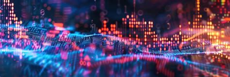 premium photo financial data encryption with heartbeat graph and binary code background for