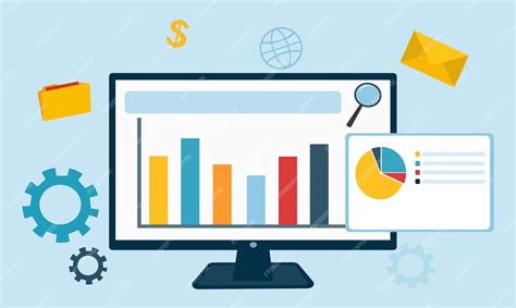 Premium Vector Flat Vector Design Statistical And Data Analysis For