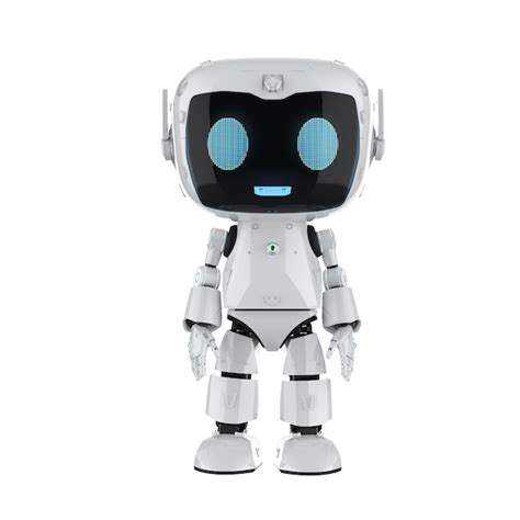 premium photo cute and small artificial intelligence personal assistant robot isolated