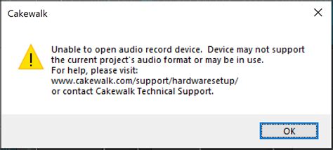 Cannot Open A Project Cakewalk Help Center