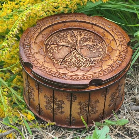 Tree Of Life Wooden Box Etsy