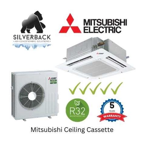 Mitsubishi Ceiling Cassette Silverback Air Con