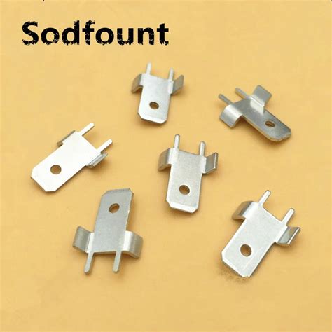 100pcs 6 3 Inserts Plug Spring Terminal Pcb Solder Lug Type Thickness 0