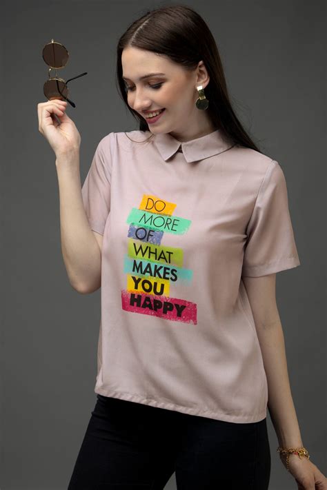 Quirky High Neck Back Button Top