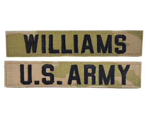 Us Army Ocp Name Tape And Branch Tape 2 Piece Set