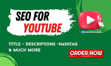 Write seo title, description and tags for your youtube video by ...