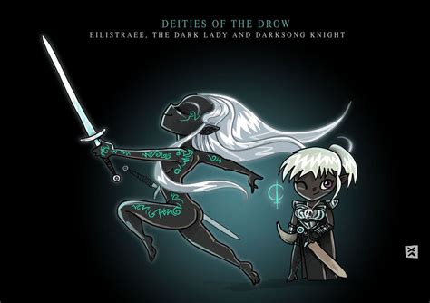 Eilistraee The Dark Lady Dark Elf Concept Art Characters Dungeons