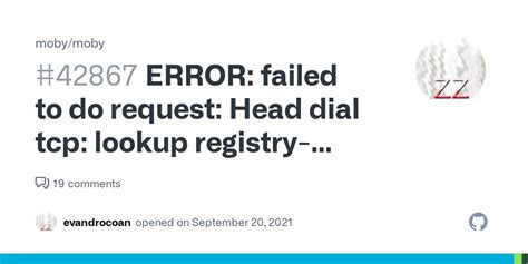 Error Failed To Do Request Head Dial Tcp Lookup Registry No Such Host Failed