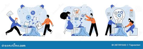 Team Solving Problems Effective Business Solution Strategy And Complex