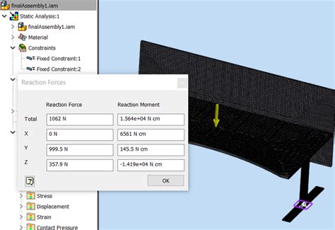 Solved Reaction Forces On The Table Autodesk Community