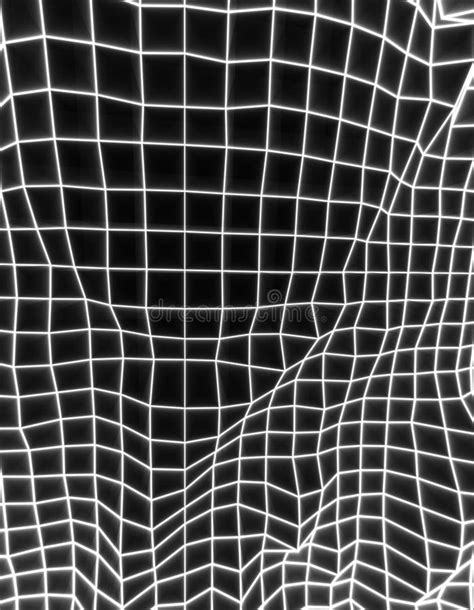 Wire Mesh On Black Background Stock Illustration Illustration Of Line