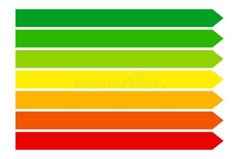 Energy Classification Level Efficiency Standard Green Rating Social Icon Color Scale