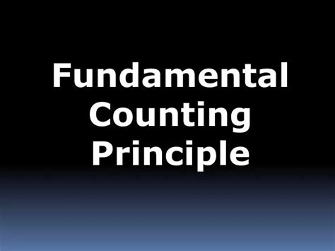 PPT Fundamental Counting Principle PowerPoint Presentation Free Download ID 2339178