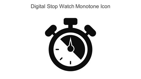 Digital Stop Watch Monotone Icon In Powerpoint Pptx Png And Editable Eps Format PPT Presentation