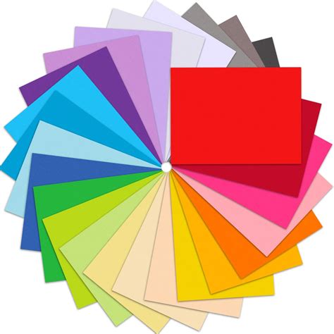 Mcpinky 72 Sheets Textured Colored Cardstock Single Sided