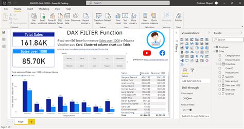 DAX Function FILTER พรอมตวอยางการใชงาน Expert