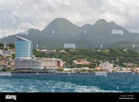 Business Center In Fort De France Martinique West Indies With Mont
