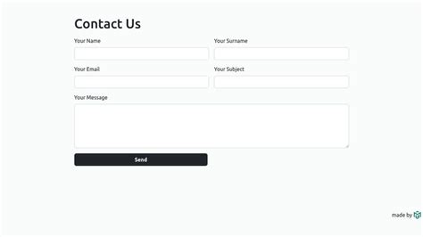 Simple Bootstrap 5 Contact Form