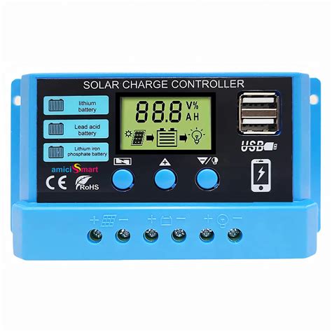 Amicismart Solar Charge Controller 20a Intelligent