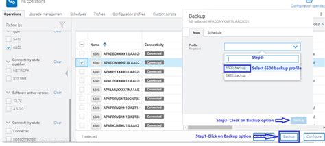 Mcp How To Take A 6500 Ne Backup Via Mcp