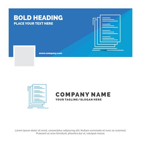 blue business logo template for code coding compile files list