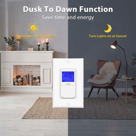 7 Day Programmable Astronomical In Wall Timer Switch Neutral Wire Requ Bn Link