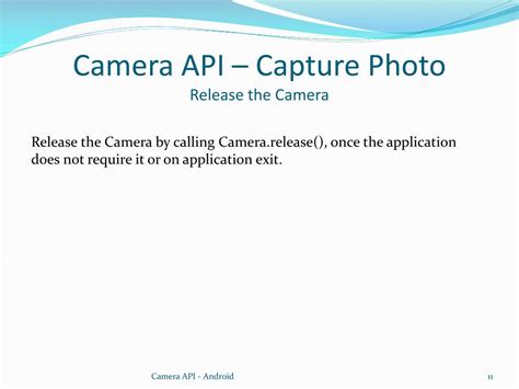 PPT Camera API Android PowerPoint Presentation Free Download ID
