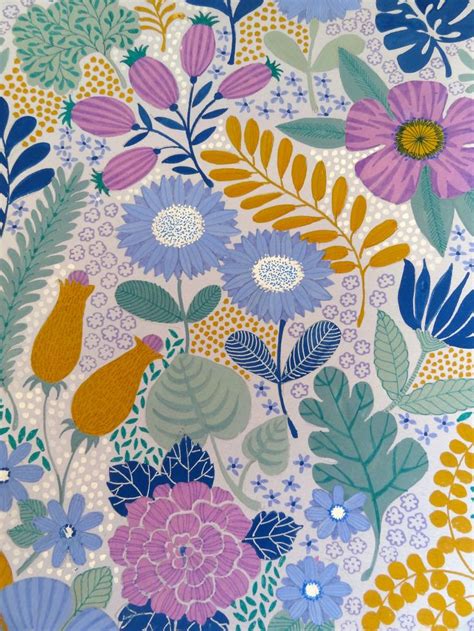 Floral And Bird Pattern Design