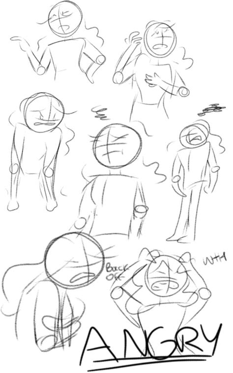 Here Are Some Drawing References For All Your Angry People Out There