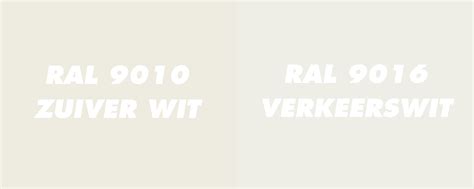 Wat Is Het Verschil Tussen Ral 9010 En Ral 9016 Onlineverfnl
