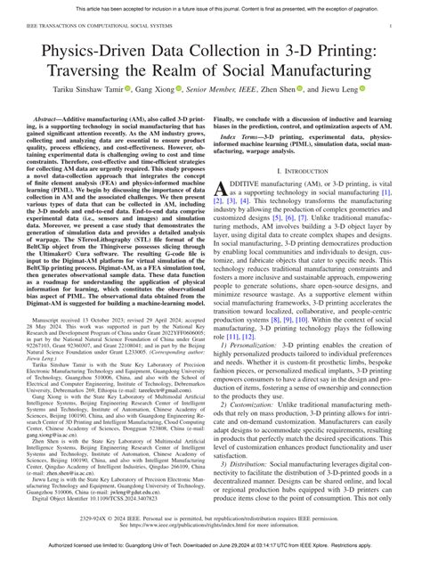 pdf physics driven data collection in 3 d printing traversing the