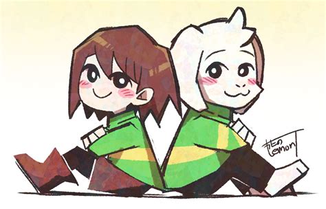 Asriel And Chara Asriel And Chara By Ttc Asrielundertale