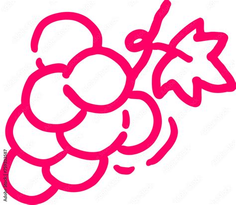 Стоковое векторное изображение 손으로 그린 과일 라인 일러스트 Adobe Stock