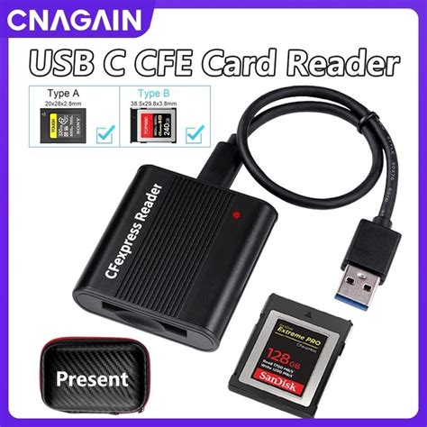 CNAGAIN USB Gen CFexpress Card Reader Support CFE Type A B Memory Card For SLR Sony