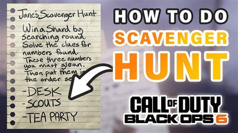 How To Do The Scavenger Hunt Puzzle Desk Scouts Tea Party Call Of