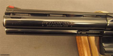 Colt Python With 6 Inch Magnaported Barrel Built 1974
