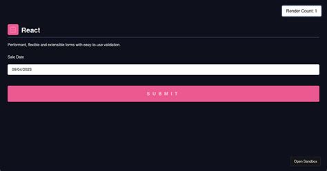 demo forked codesandbox
