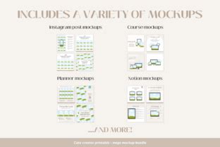 Canva Mockup Bundle Template Graphic By Catecreates Creative Fabrica