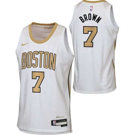 Nike Youth 2025 26 City Edition Boston Celtics Jaylen Brown 7 Swingman