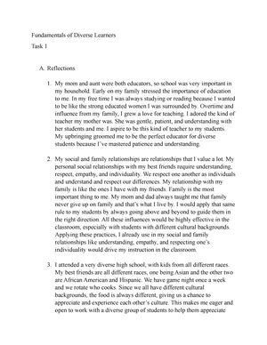 Task 1 D096 Task 1 Passed Task 1 Marisa Elinsky February 21 2023 Performance Task 1 D096