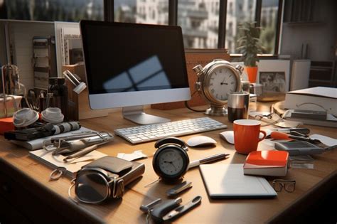 Premium Ai Image Office Objects