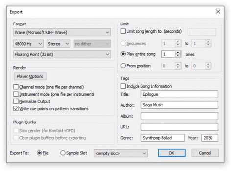 Manual Saving And Exporting Openmpt Wiki Manual Saving And Exporting Openmpt Wiki