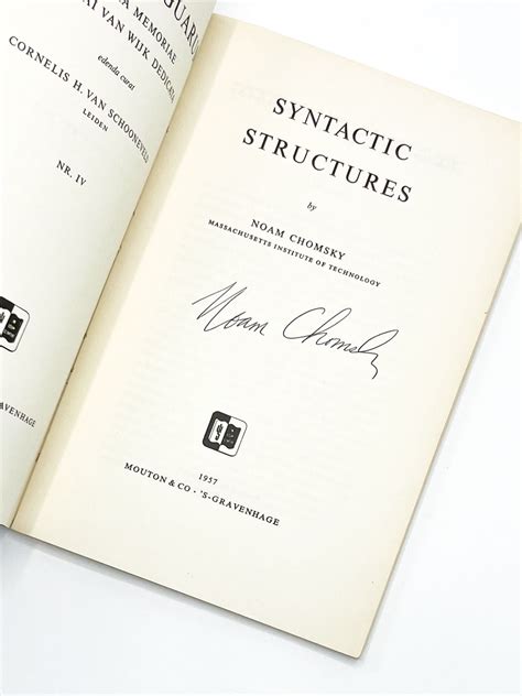 syntactic structures noam chomsky first edition