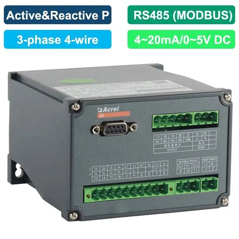 Ac Activeandreactive Power Transducer Bd 4pqi 3 Phase 4 Wire
