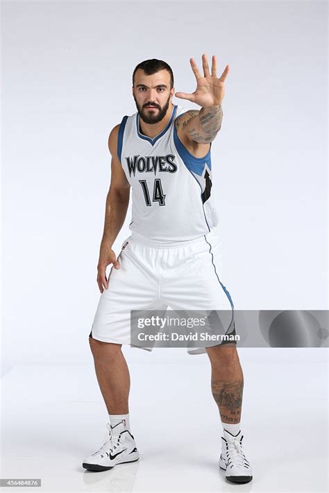Nikola Pekovic Of The Minnesota Timberwolves Poses For A Portrait
