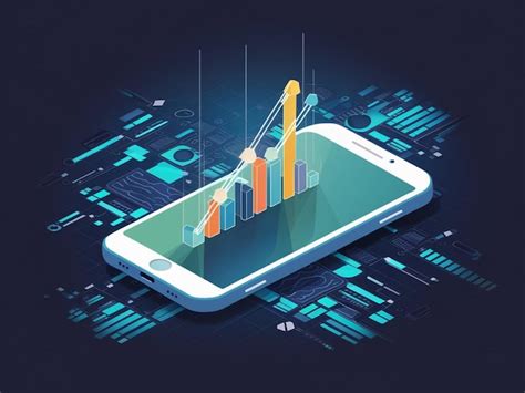 A Phone With A Graph On The Screen And The Words Graph Graph On The