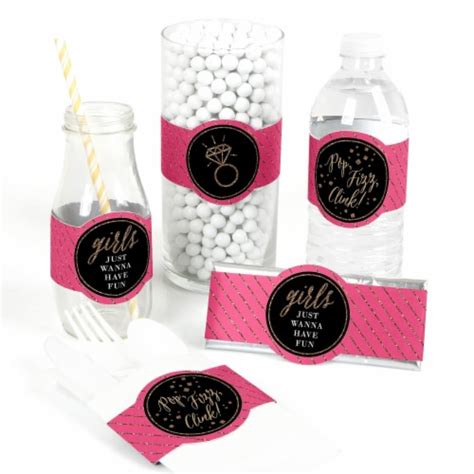 Big Dot Of Happiness Girls Night Out Bachelorette Party Diy Wrapper Favor And Decor 15 Ct